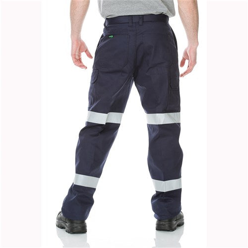 TC1004 Midweight Biomotion Cotton Drill Cargo Pants with reflective Ta ...